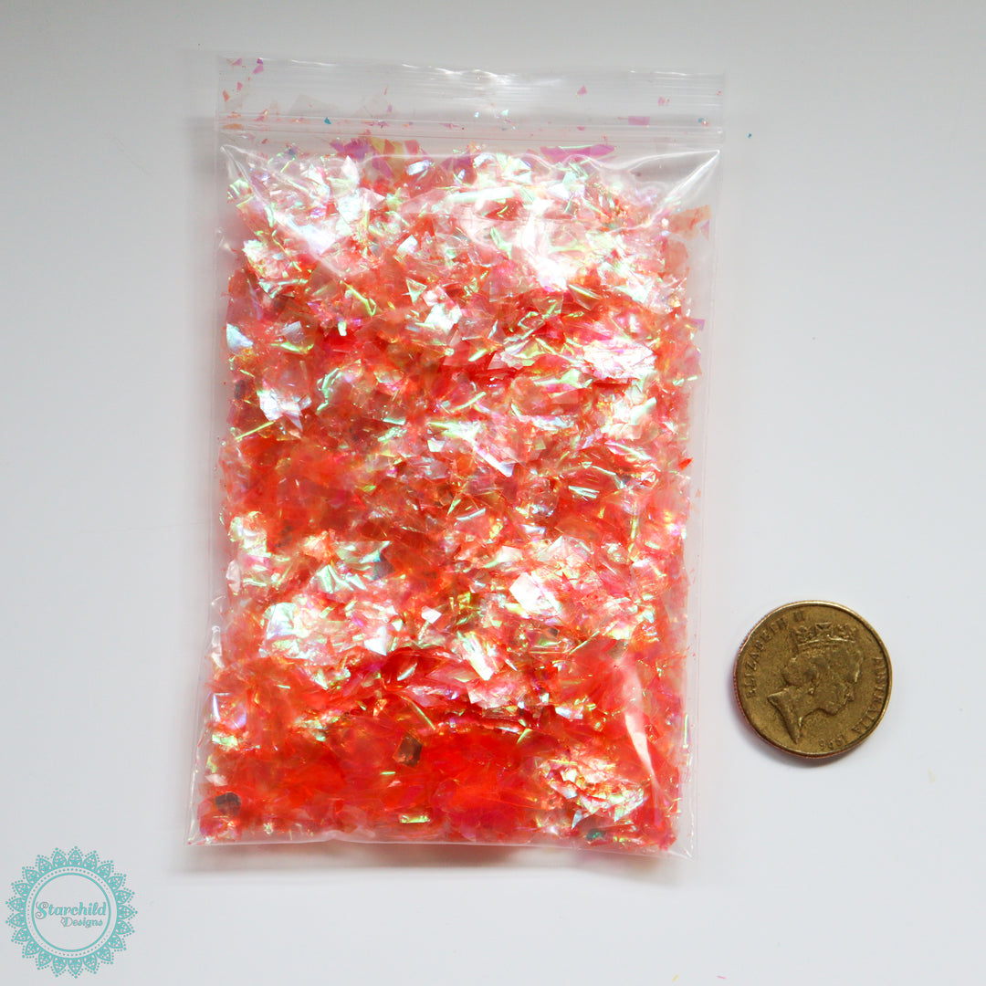 Orange - Iridescent Mylar Flake – Starchild Designs